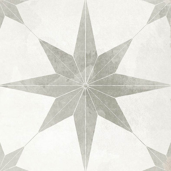 Star Grey Matt 200x200 – GlowTile